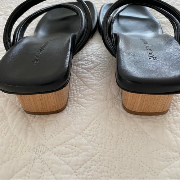 Adolfo Dominguez | Shoes | Adolfo Dominguez Black Thong Leather Sandals ...